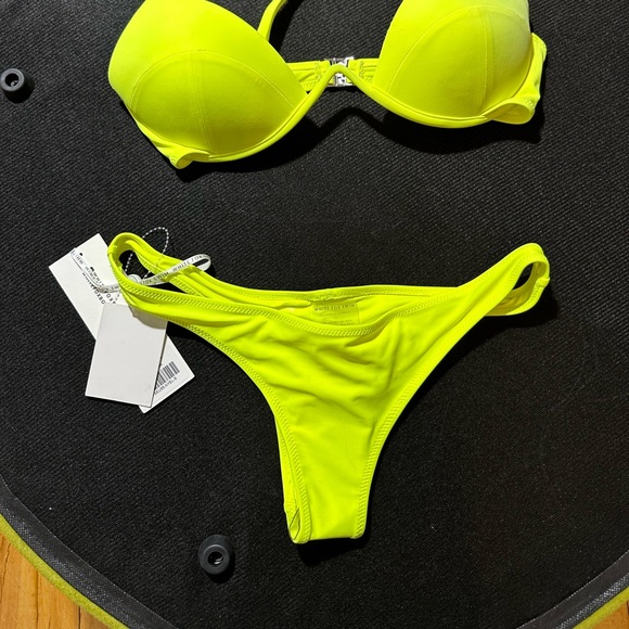 White Fox Boutique | Swim | White Fox Boutique Belmont Bottoms Lime ...